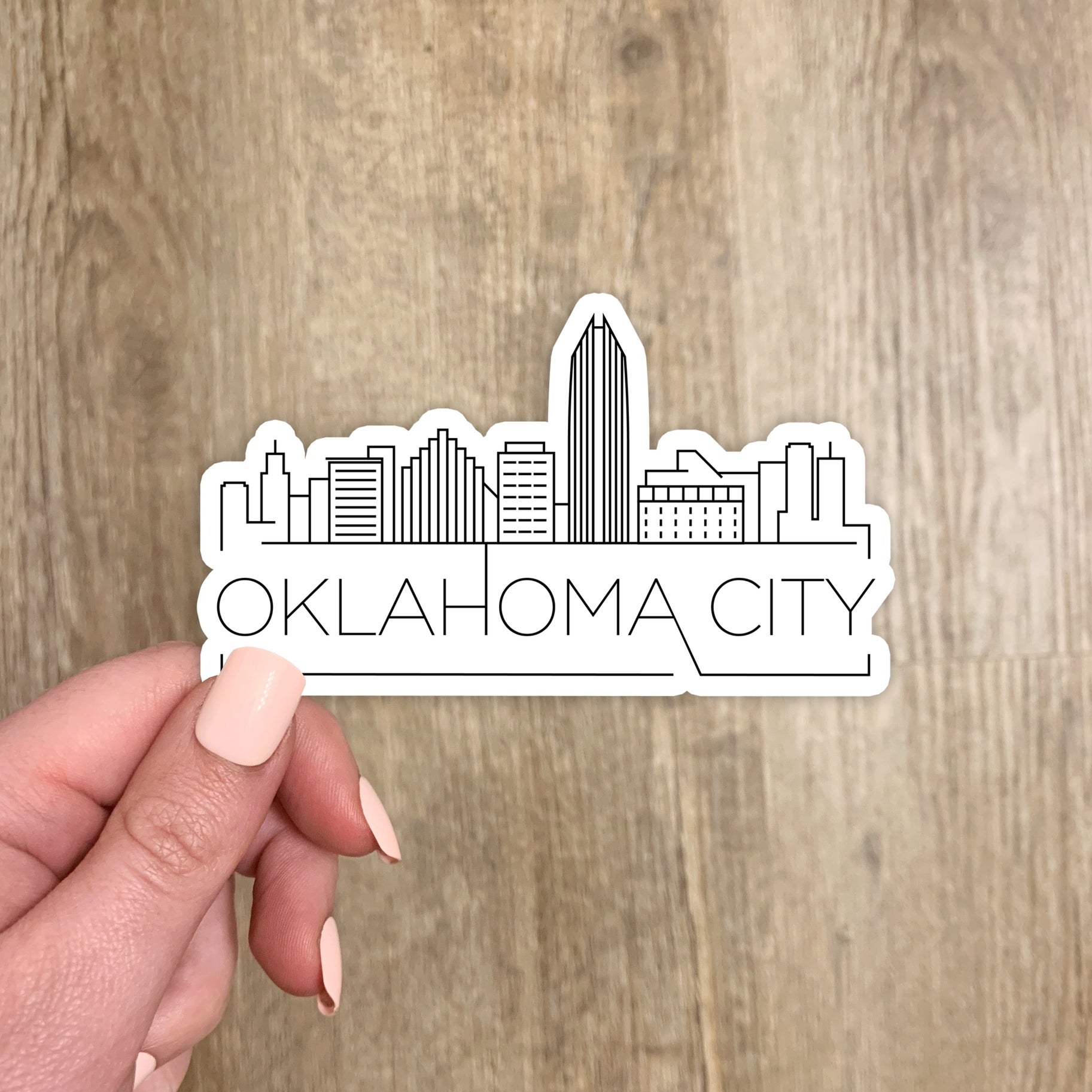 OKC Skyline Sticker | The Black Scintilla